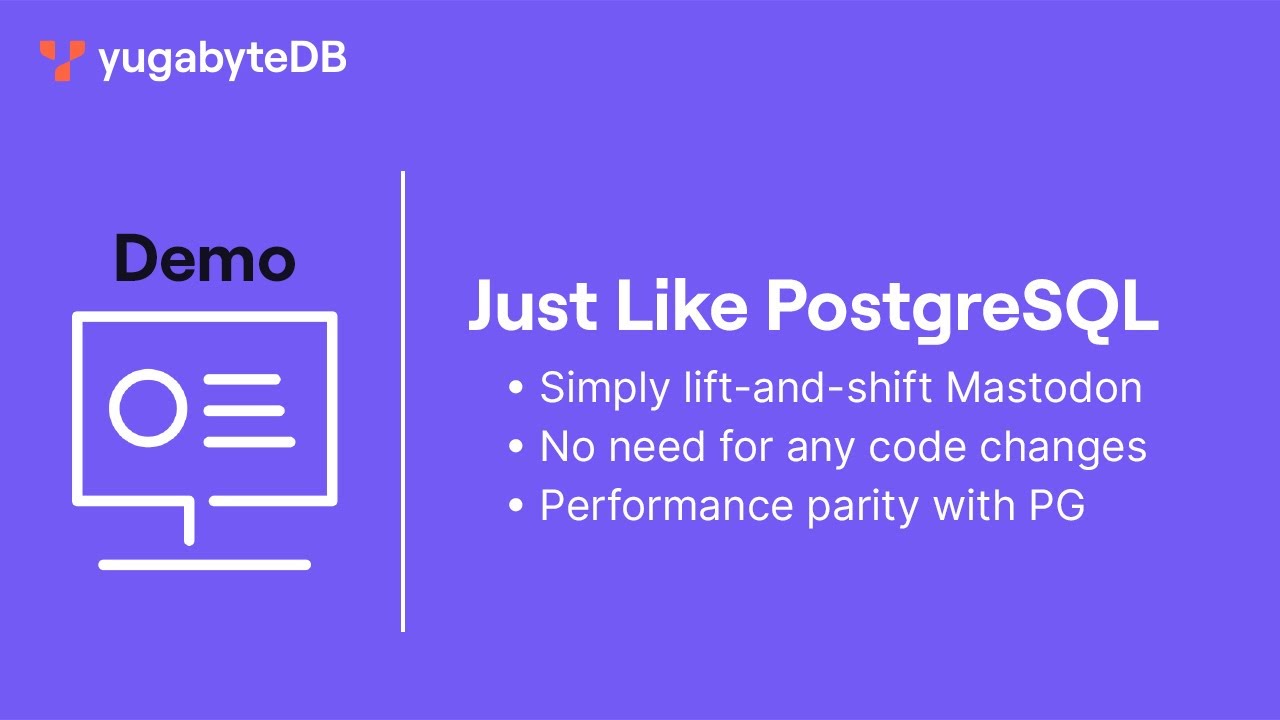 YugabyteDB Is Just Like PostgreSQL- Demo