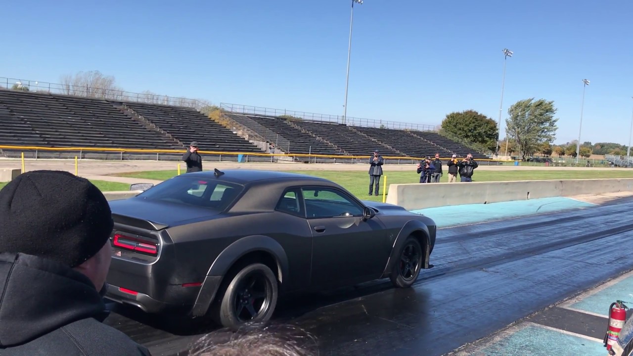 Twin-Turbo 1,400 HP Dodge Demon Sets 1/4-Mile World Record with Amazing ...