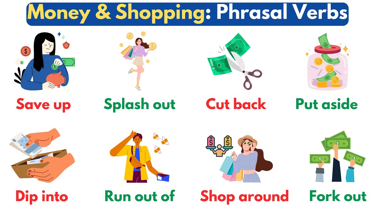 English Vocabulary: Money & Shopping Phrasal Verbs | Phrasal Verbs In English