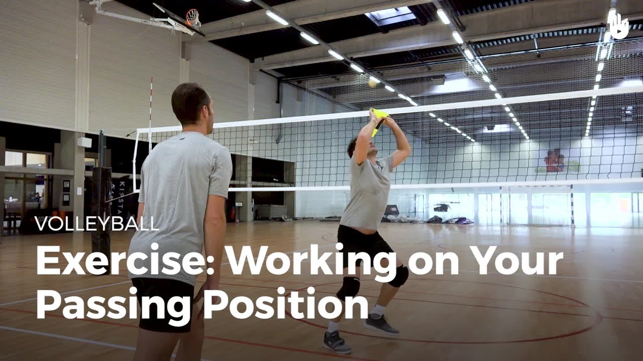 Exercise: working on your passing position - Learn to Play Volleyball ...