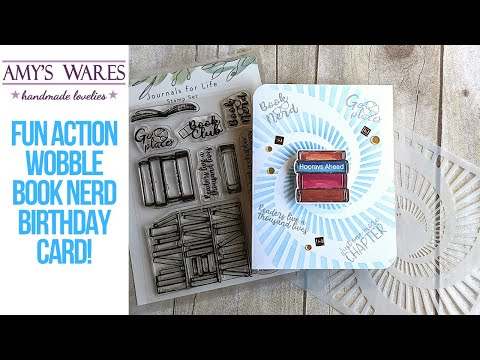 The ultimate book lover's birthday card! Interactive card with an action wobble and sure to please!