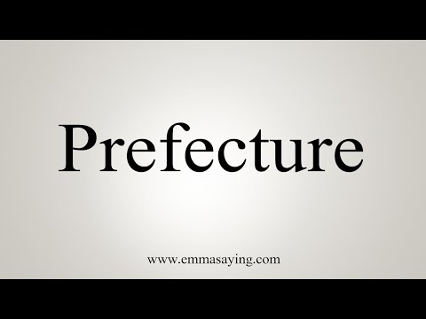 How To Say Prefecture