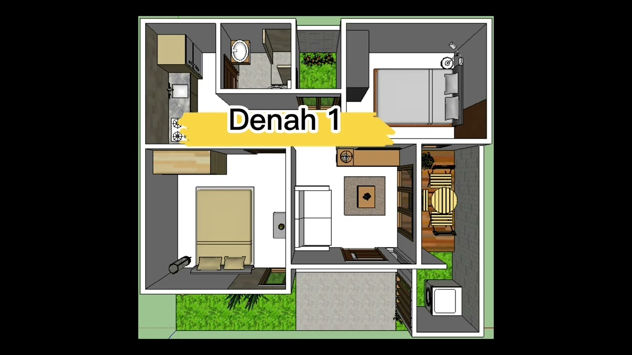 3 Denah Rumah 49 Meter² 1 Lantai