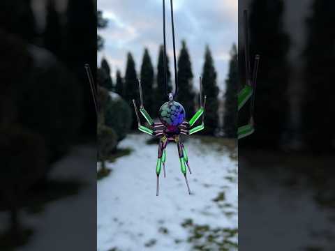 Decided to modify the glass spider and add uranium glass. #art #spider #artist #fy #fyp #fypage