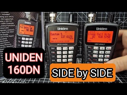 UNIDEN BC125 & UNIDEN 160DN - Side by Side