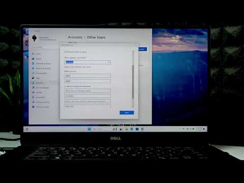 DELL Precision 5520 – How to Add New User Account