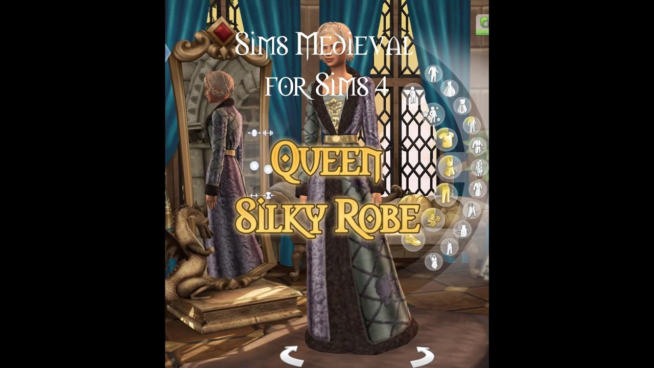 TSM Royal Queen Silky Robe - The Sims 4 Create a Sim - CurseForge