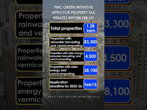 Pune Housing Societies Urged to Apply for Green Initiative Tax Rebates by February 15 #pune #shorts