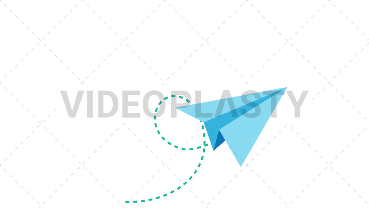 Paper Plane Animation [MOV & GIF]