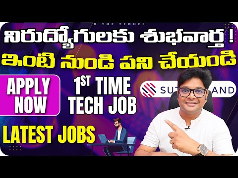 చక్కగా ఇంటి నుండి వర్క్ చేసుకోండి | Latest jobs in Telugu 2025| Software jobs| @VtheTechee 