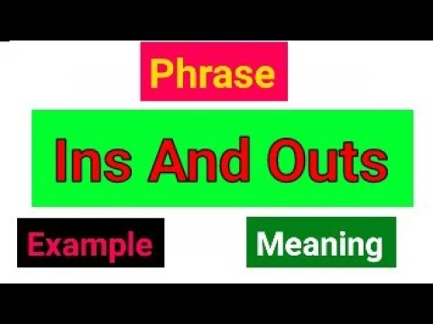 Meaning of "Ins and Outs"🔄 | Example | Useful Phrase | Learn Vocabulary With Ritu 📚 | #Shorts