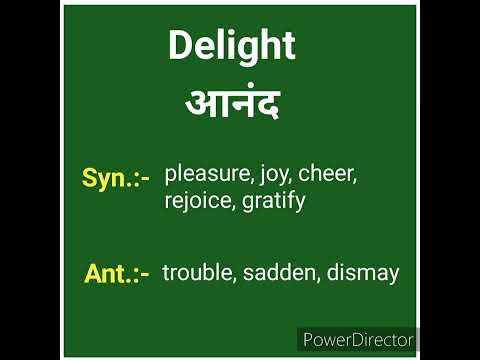 #shortsą„¤Synonyms & Antonyms of delightą„¤#delightą„¤#ytshortsą„¤#vocabą„¤#learnenglishthroughhindią„¤Sai Study