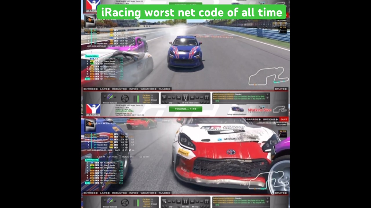 This has to be the worst net code incident ever on iRacing 🗿 #netcode #iracing #incident