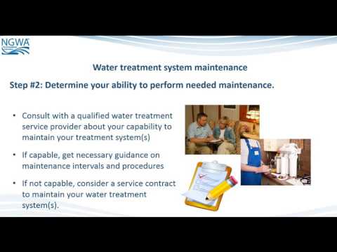 Water Treatment System Maintenance Basics Well Owner