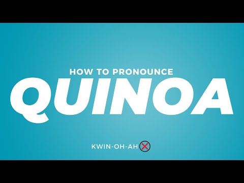 How to Pronounce Quinoa in American English