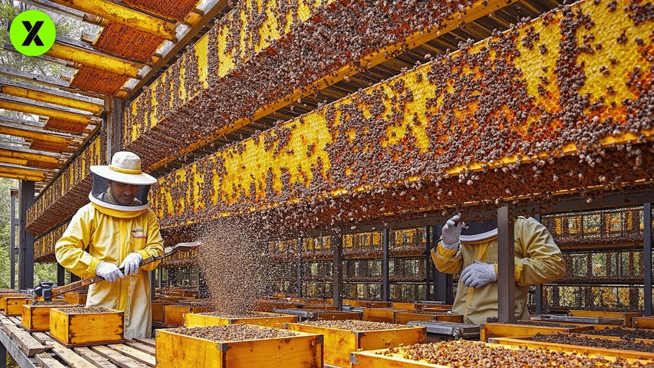 INCREDIBLE HONEY PROCESS 🍯 | This is how the PUREST HONEY from BEES is CREATED