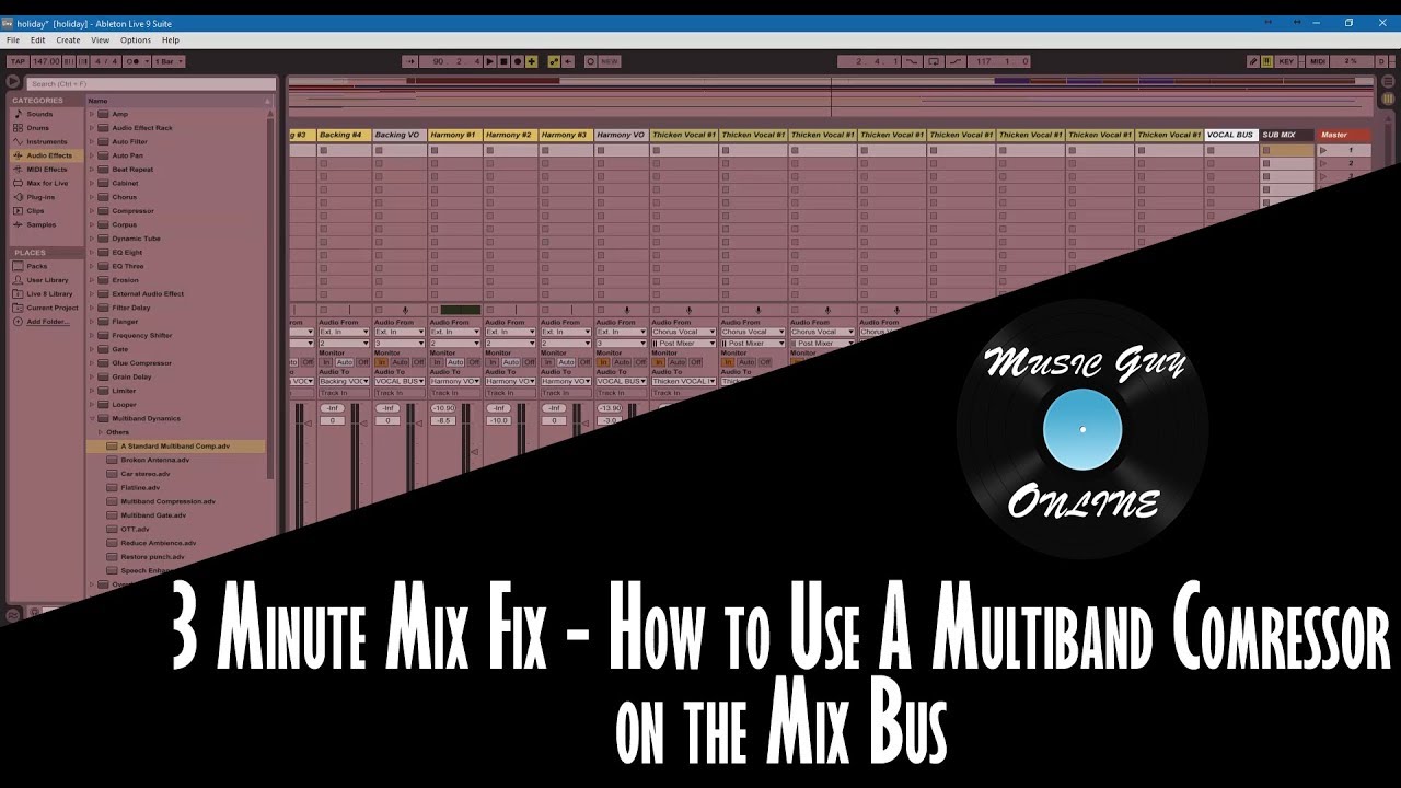 How to Use a Multiband Compressor on the Mix Bus - 3 Minute Mix Fix