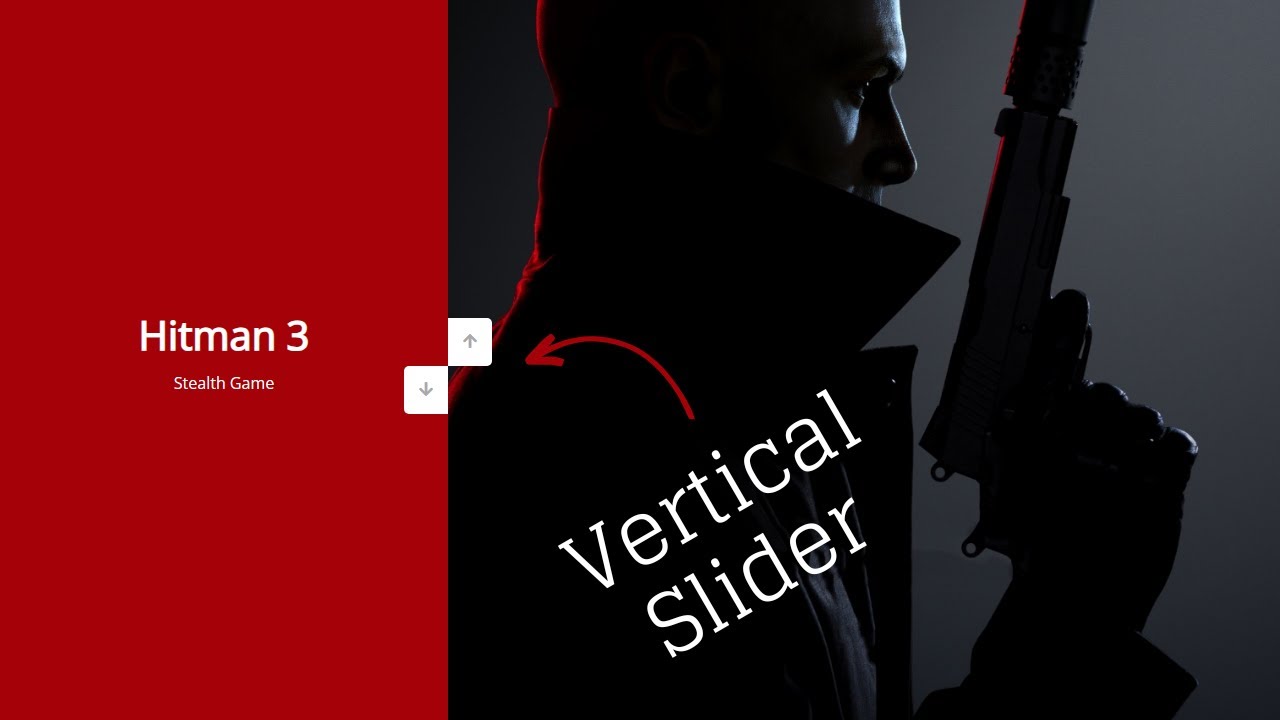 Vertical Slider using HTML, CSS & JavaScript  | Vertical Image Carousel