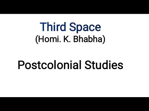 Third Space by Homi. K. Bhabha concept in Postcolonial Studies explained in Urdu Hindi