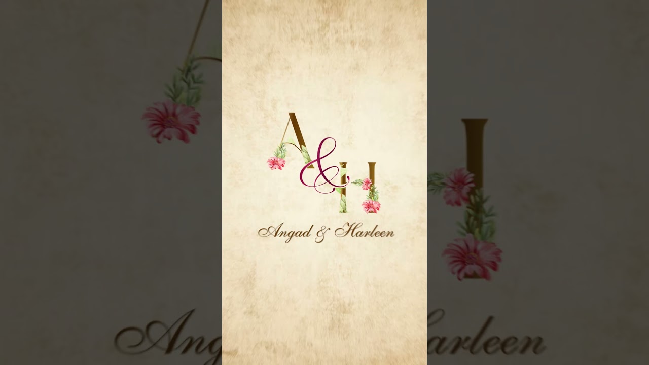 Customised Wedding Logo | Couple Wedding Monogram  #caricatureinvitation #customdesign