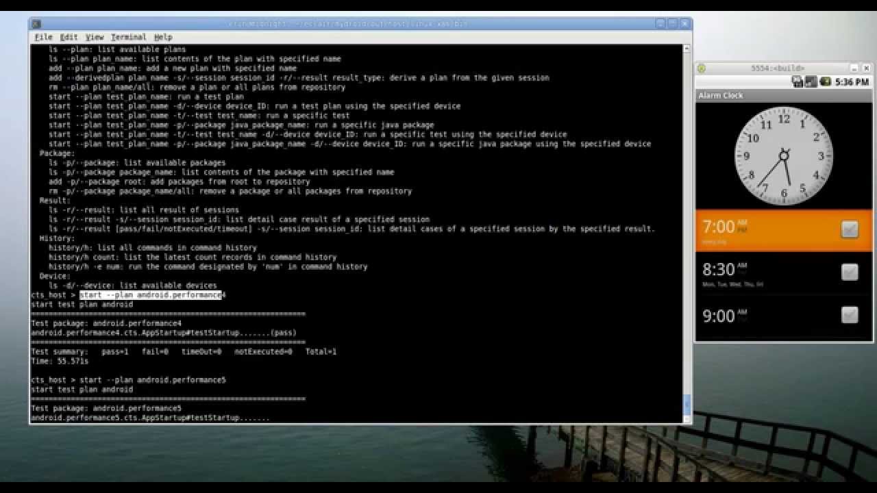 Run Android CTS performance test case