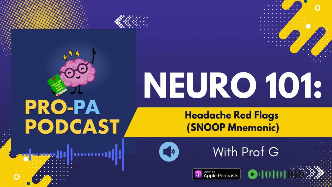 Headache Red Flags (SNOOP Mnemonic) | A Clinical Medicine Brief