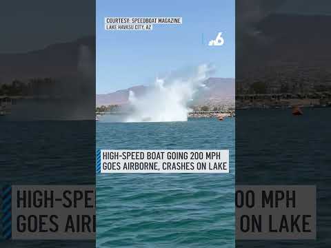 High-speed boat going 200 mph goes airborne, crashes on lake