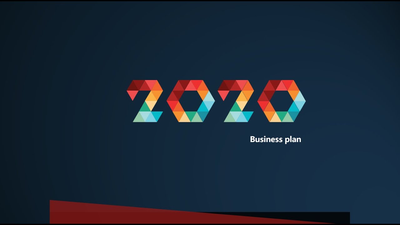 Minimalistic colorful geometric pattern PowerPoint Template free download