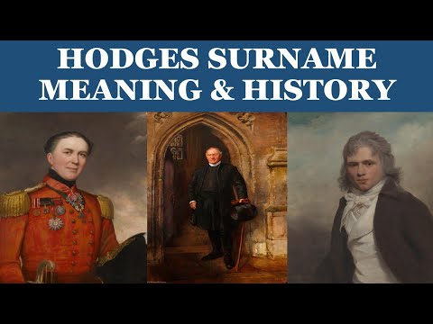 Hodges Surname History