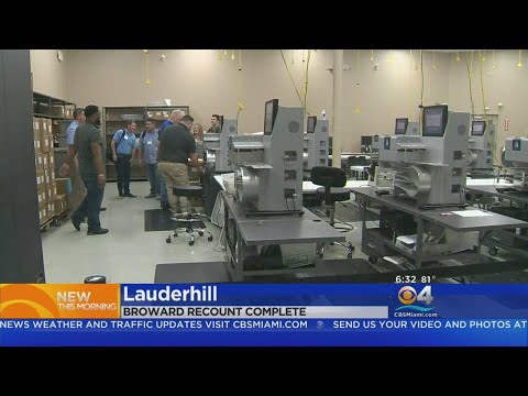 Broward County Recount Complete, Ahead Of 3pm Deadline