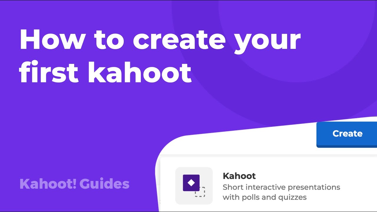 How to create your first kahoot (new users)