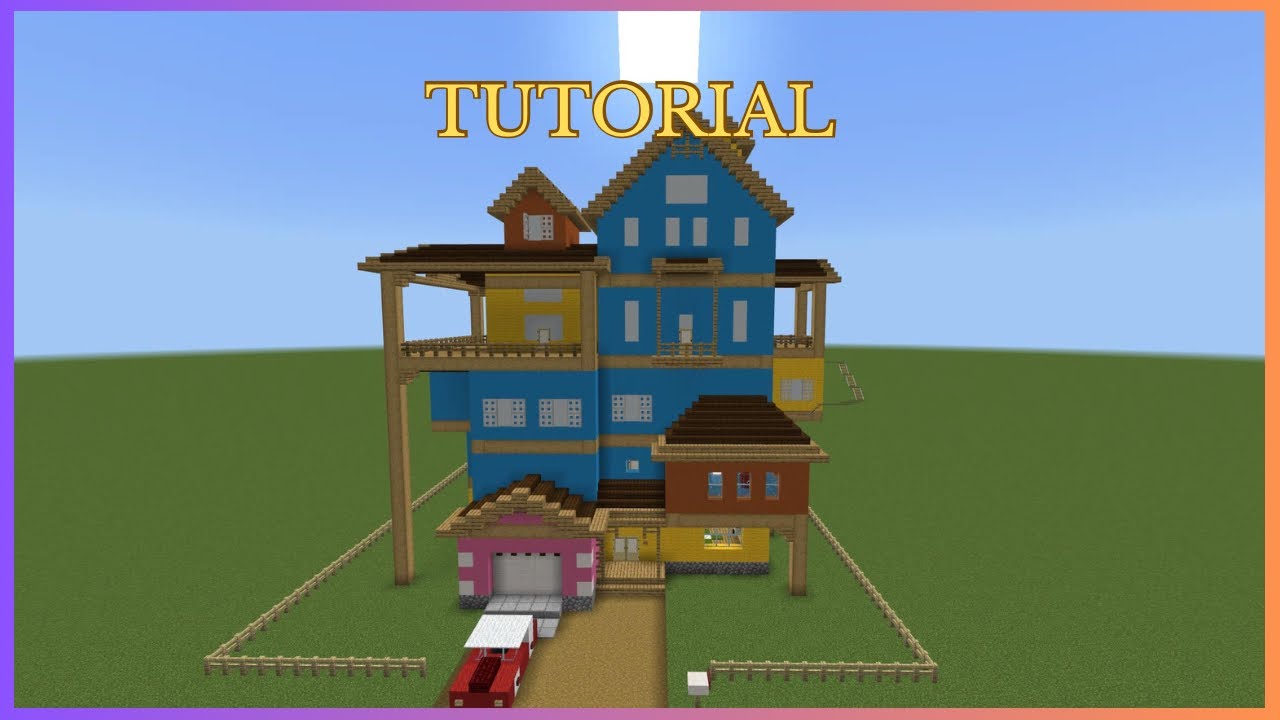 Minecraft Tutorial: How to Make Hello Neighbor Alpha 1 House ...