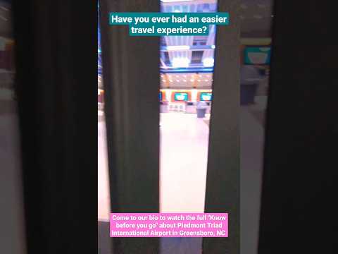 Flying out of this airport couldn't be easier! #travel #greensboro #video #vlog #northcarolina