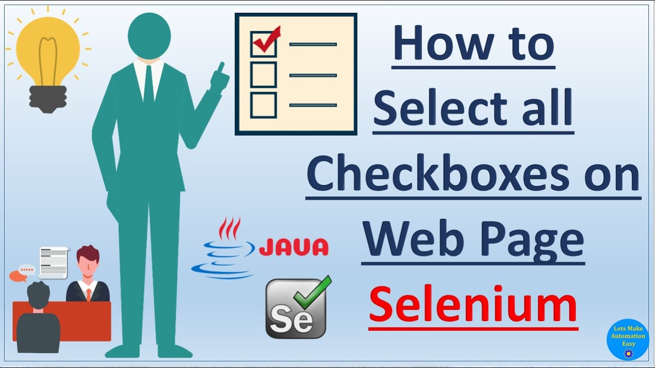 Selecting multiple checkboxes in Selenium | Pradeep Nailwal