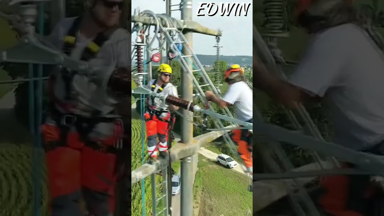 High Voltage Line Worker