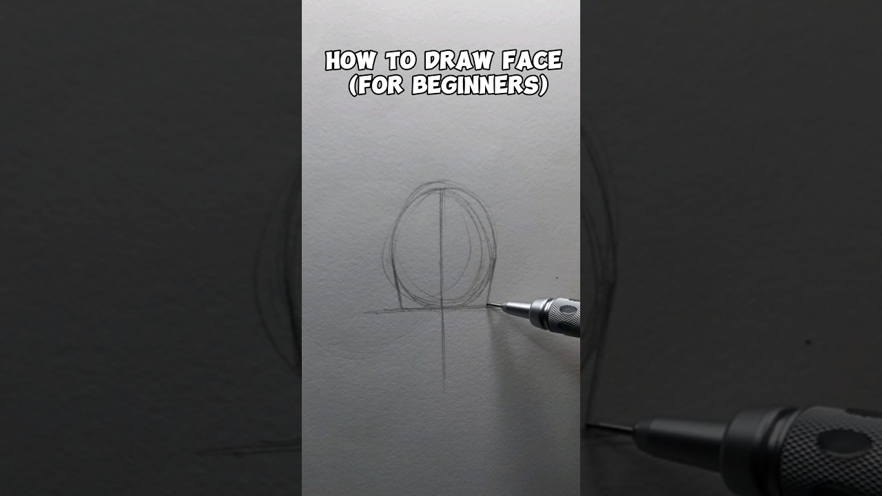 How to draw face for beginners tutorial