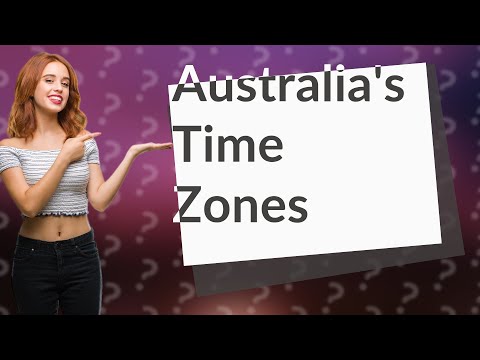 What are the three time zones in Australia?