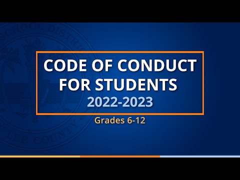 2022-2023 Student Code of Conduct (Grades 6-12)