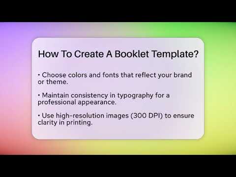 How To Create A Booklet Template? - Graphic Design Nerd