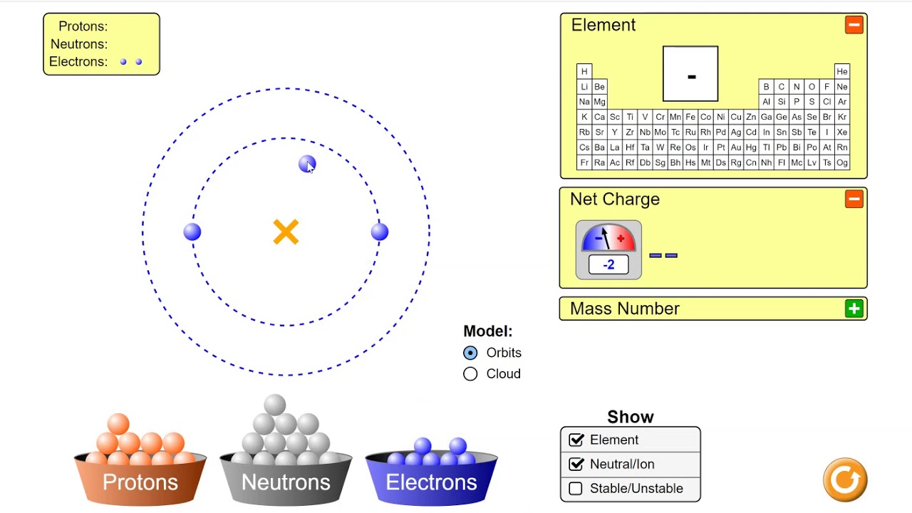 Building Atom Simulation