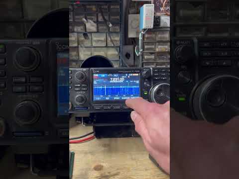 Icom 7300. Scope Reference. How to clean up the scope to wipe off the noise floor. Best for Pota