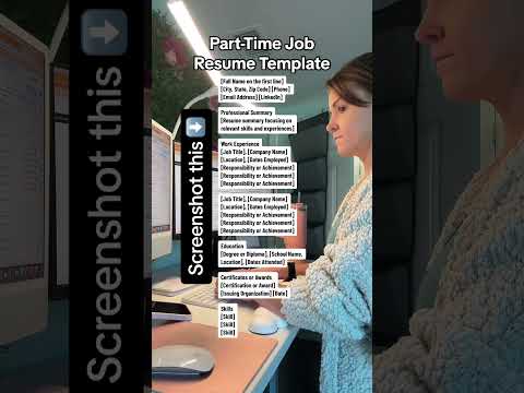 How to make a resume for a part-time job: A part-time resume template and expert tips #resumetips