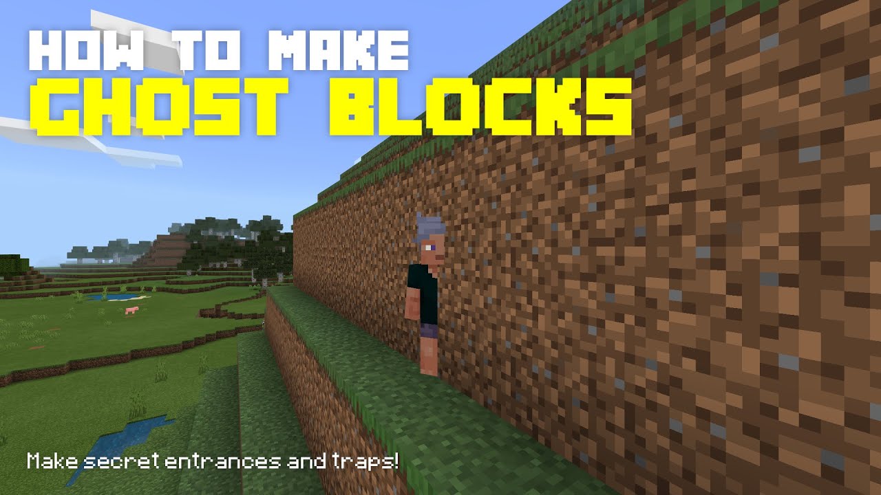 How to make GHOST BLOCKS! (Minecraft Bedrock)