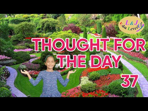Thought Of The Day – 37 | Beautiful Thoughts in English with meaning @ L&J Edu LevelUp