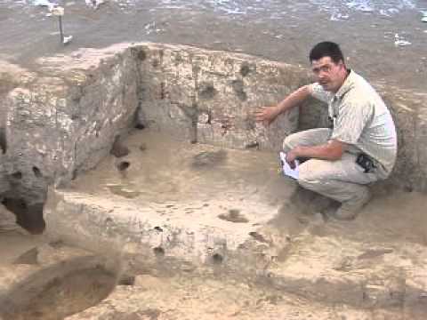 Dan Talks About Wall Paintings Above a Platform in Building 49