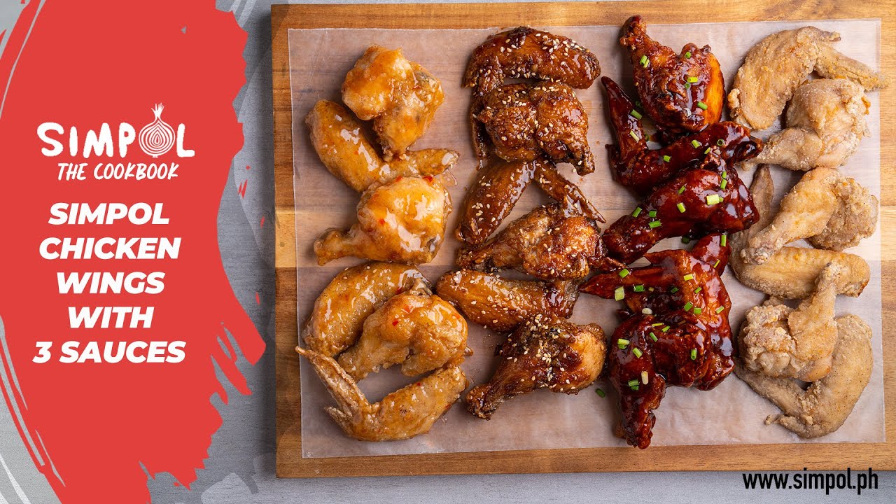 Simpol Chicken Wings with 3 Sauces