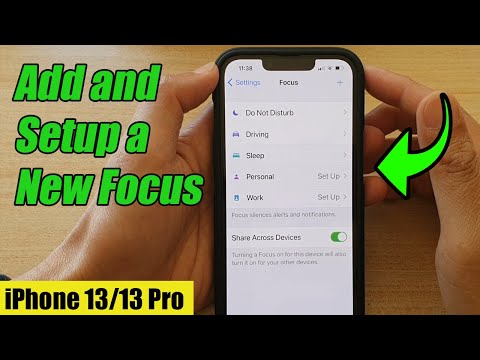 iPhone 13/13 Pro: How to Add and Setup a New Focus