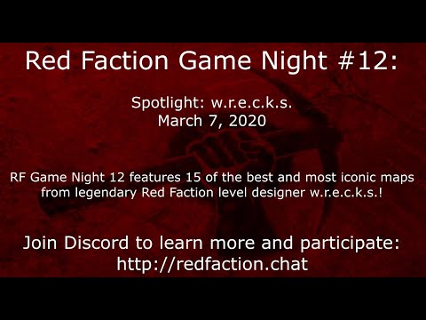 Promo for RF Game Night #12 | Spotlight: w.r.e.c.k.s.