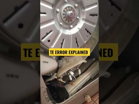 EXPLAINED:TE/Thermistor error on LG washing machine