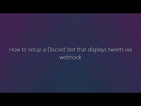 Twitter Bot for Discord via Webhook (Self-Hosted)